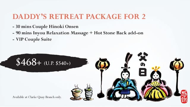 Father's Day Spa Gift For Him at an Authentic Japanese Spa