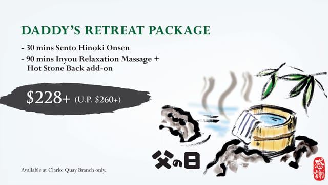 Father's Day Spa Gift For Him at an Authentic Japanese Spa